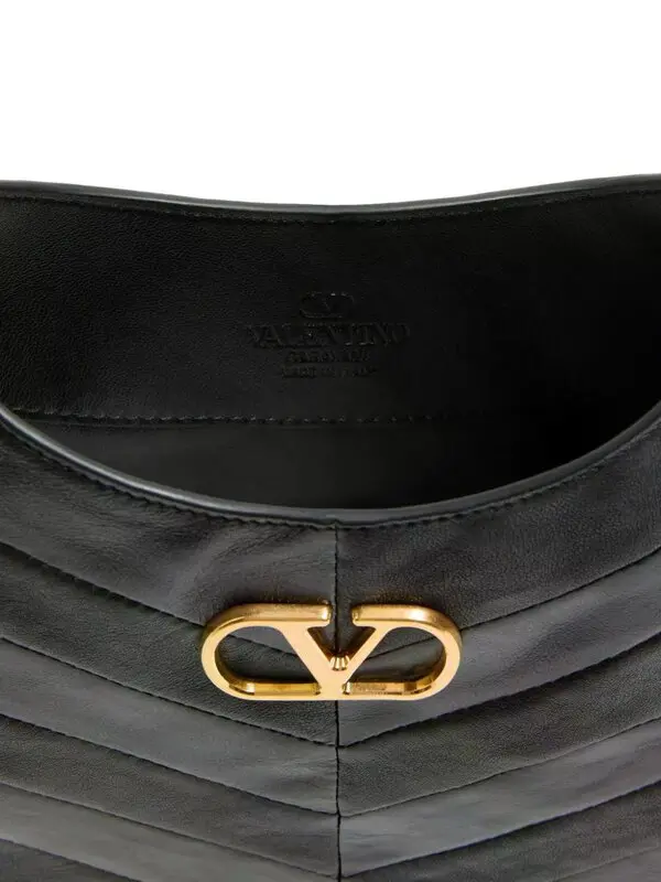 Valentino Garavani Small Hobo Shoulder Bag - Black