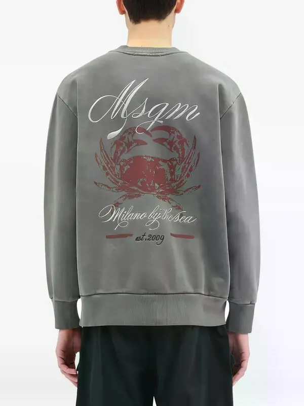 MSGM Graphic-print Sweatshirt