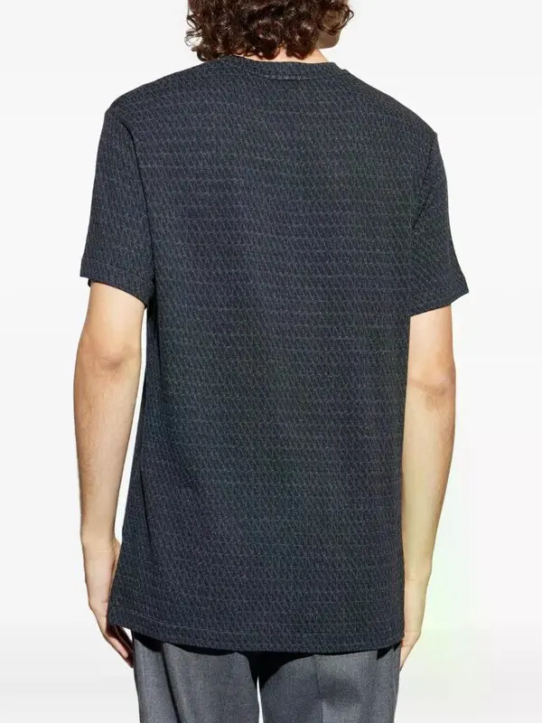 Giorgio Armani Patterned-jacquard T-shirt