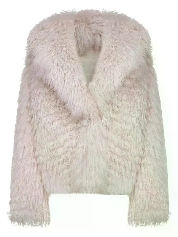 Simonette Ravizza Reversible Mongolian Fur Jacket