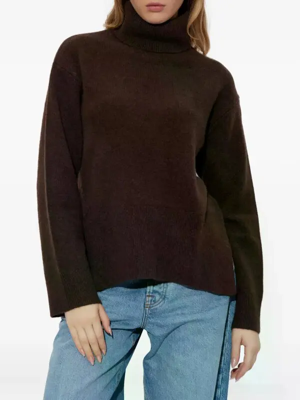 SAMSOE SAMSOE Roll-neck Panelled Sweater