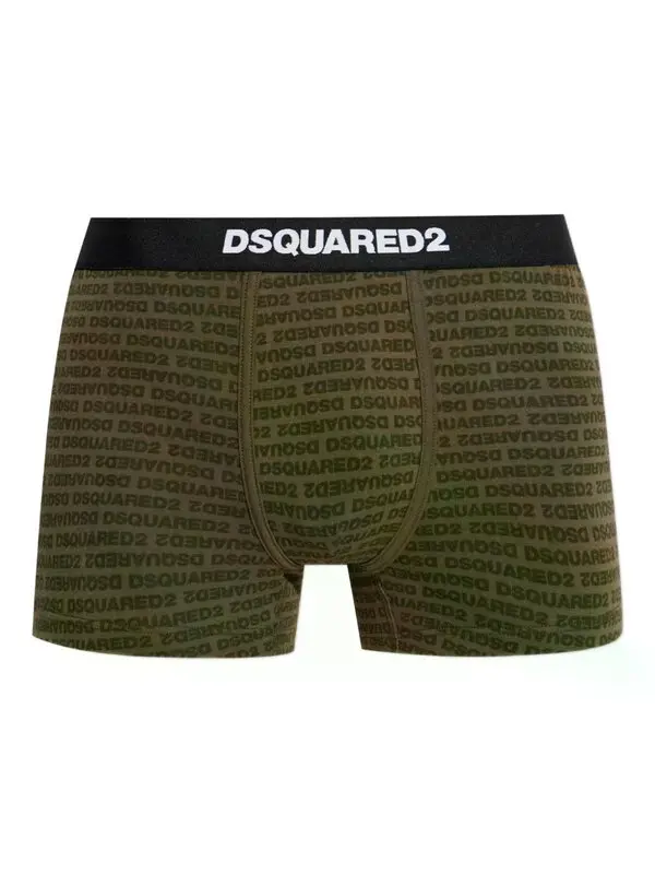 Dsquared2 Logo-pattern Boxers - Green