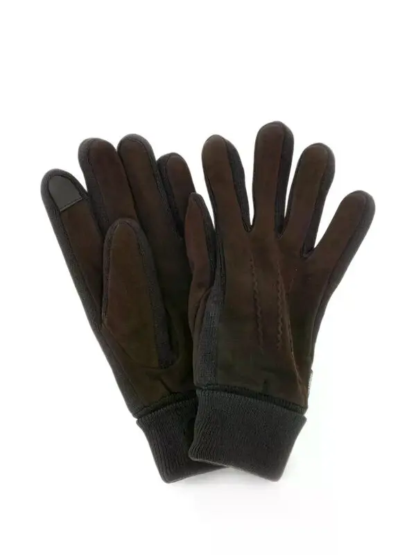 Barbour Magnus Ribbed-cuff Gloves - Brown