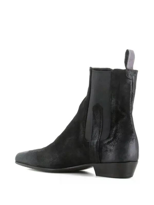 PANTANETTI 30mm Suede Chelsea Boots - Black