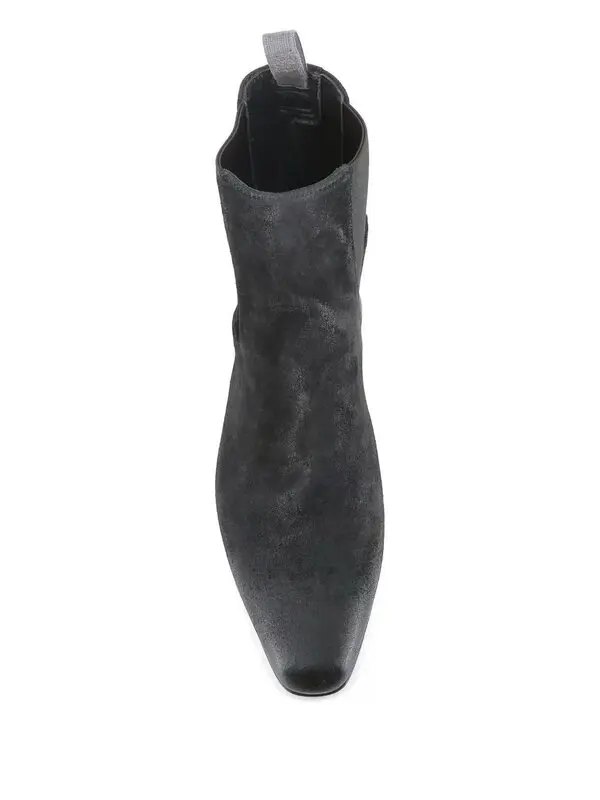 PANTANETTI 30mm Suede Chelsea Boots - Black