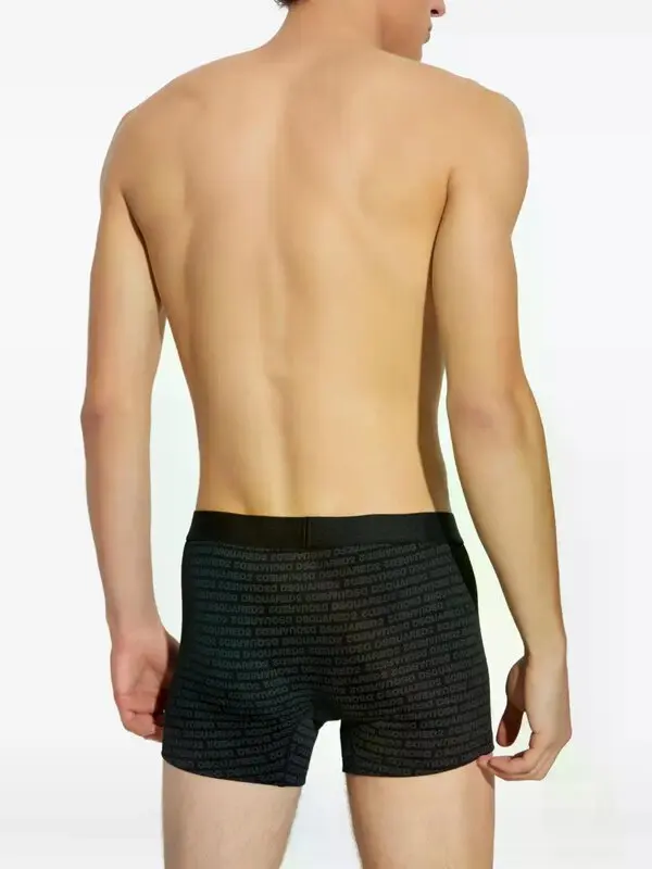 Dsquared2 Logo-pattern Boxers - Black