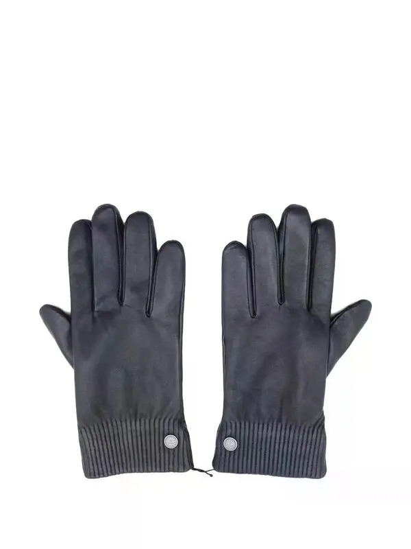 Canada Goose Ribbed-trim Gloves - Black