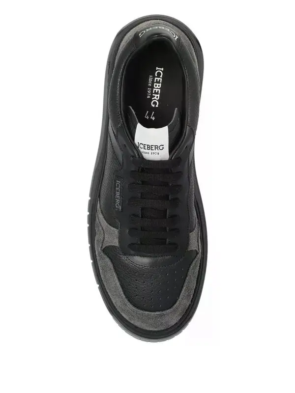 Iceberg Leather Panelled Sneakers