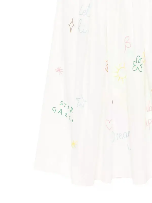 Mira Mikati Scribble-embroidered Skirt
