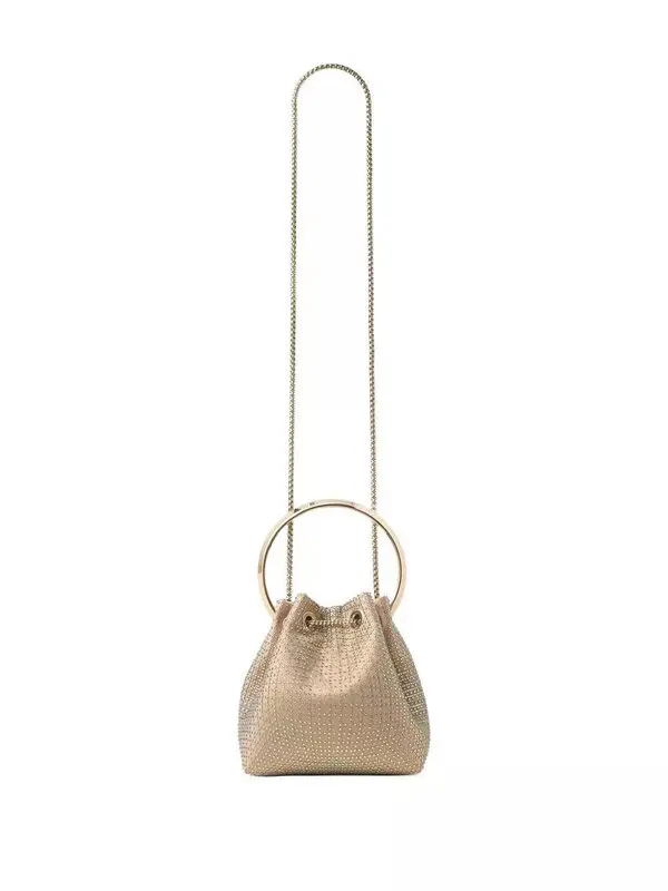 JIMMY CHOO Crystal-embellished Mini Bag - Gold