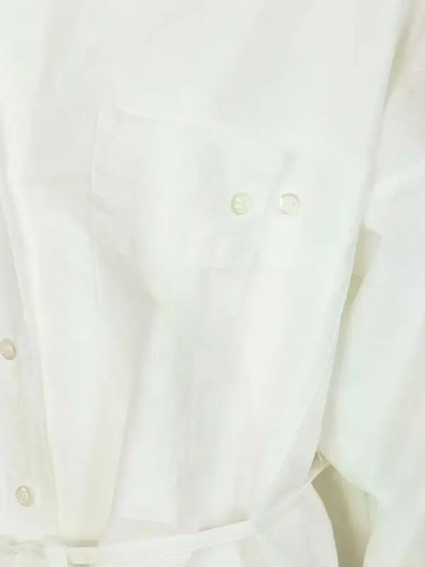 WHITE SAND Belted Shirt