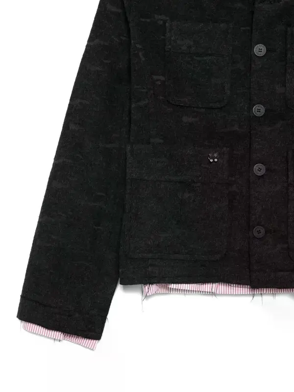 CHARLES JEFFREY Button-up Fitted Jacket