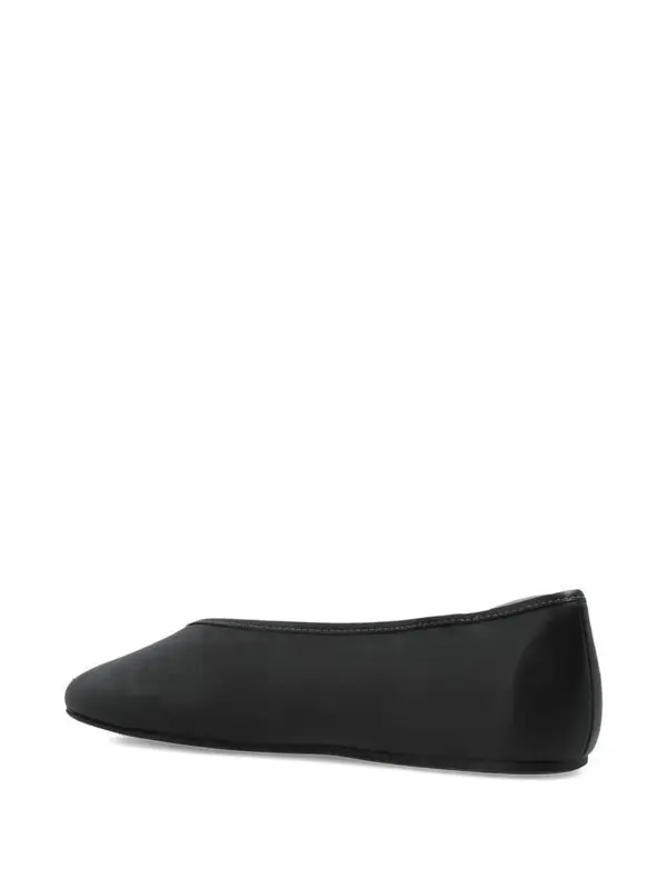 COACH Leather Ballerina Flats - Black