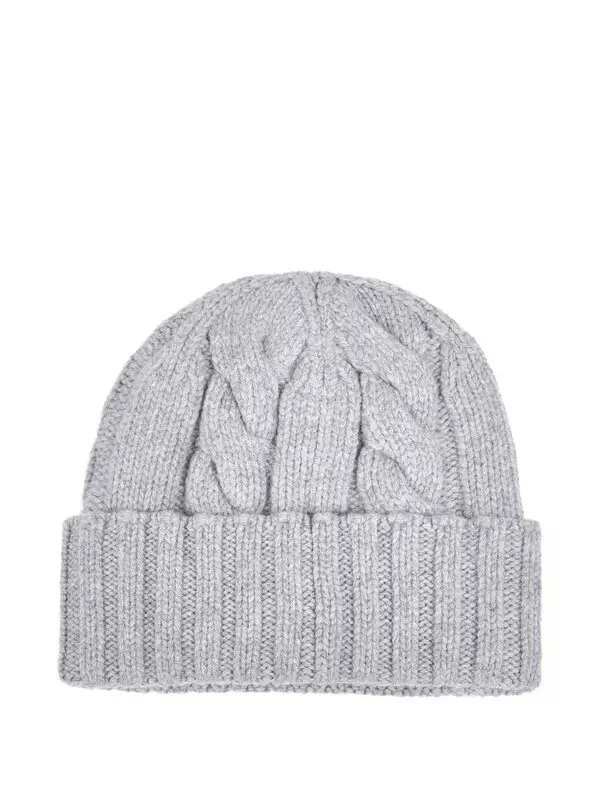 MC2 SAINT BARTH Ribbed Cable-knit Beanie - Grey