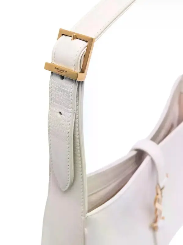 Saint Laurent Le 5 À 7 Leather Shoulder Bag - White