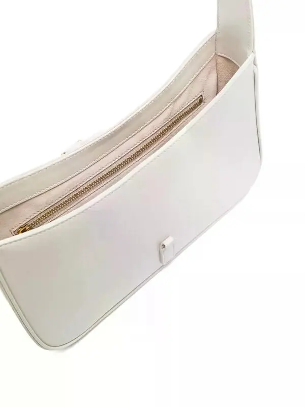 Saint Laurent Le 5 À 7 Leather Shoulder Bag - White