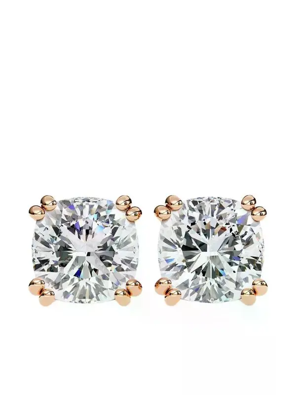 TILLA 14k Rose Diamond Stud Earrings - Gold