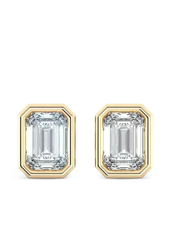 TILLA 14k Yellow Diamond Stud Earrings - Gold