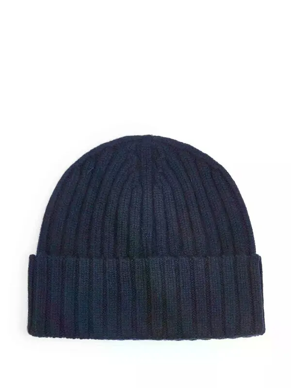 MC2 SAINT BARTH Ribbed Logo-embroidered Beanie - Blue