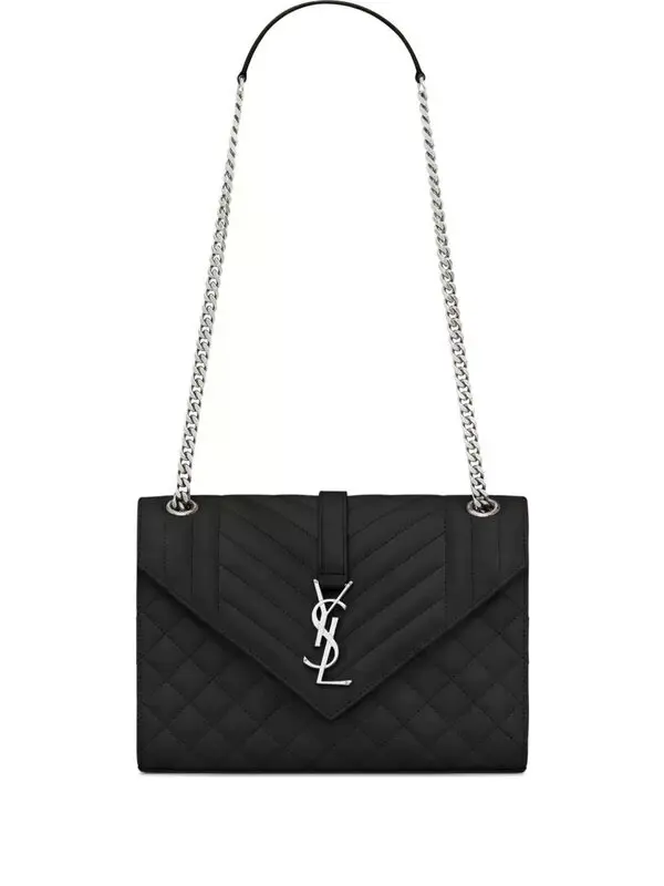 Saint Laurent Medium Envelope Shoulder Bag - Black