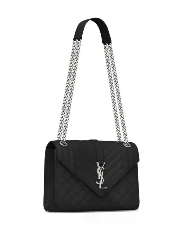 Saint Laurent Medium Envelope Shoulder Bag - Black