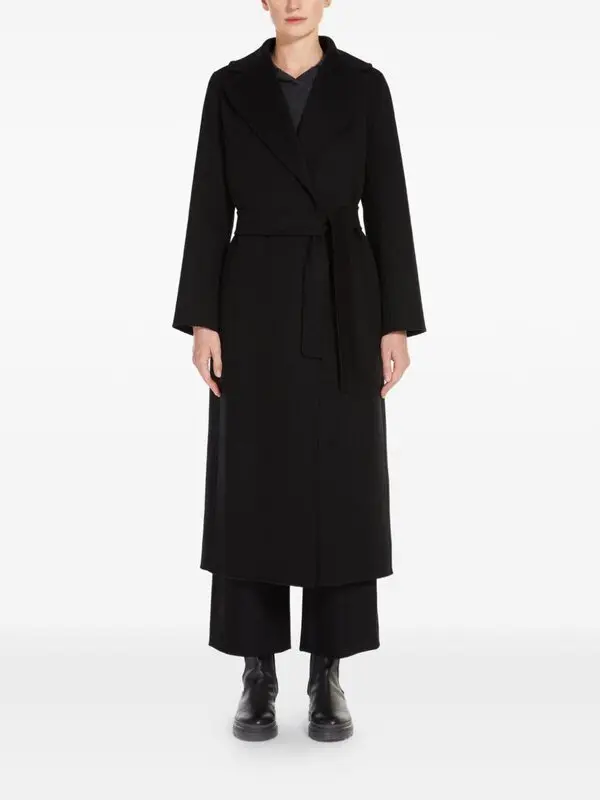 Max Mara Poldo Wool Coat - Black
