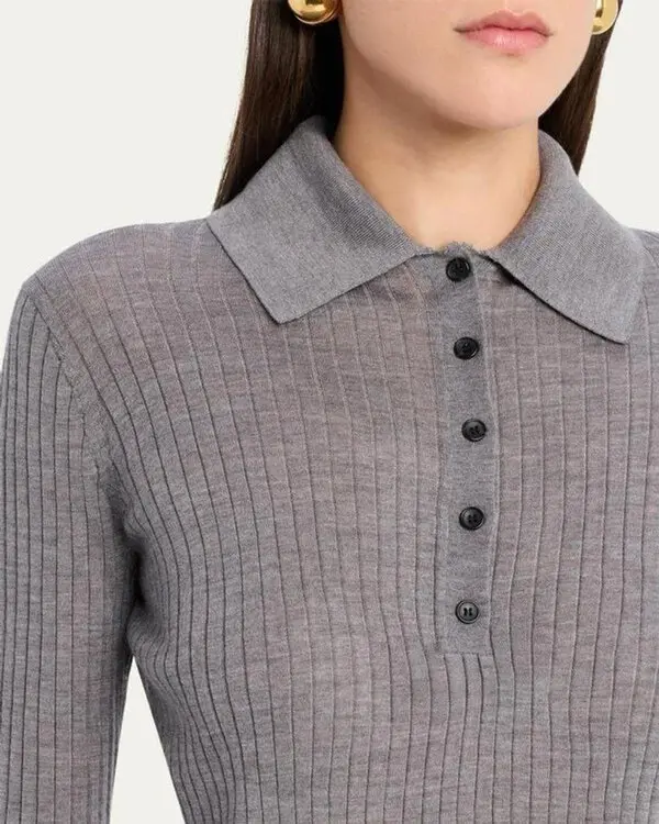 A.L.C. Alex Long-sleeve Ribbed Wool Top