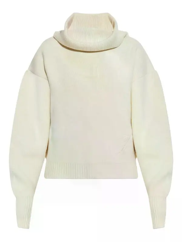 Jacquemus Pallone Embroidered Turtleneck Sweater - Neutrals