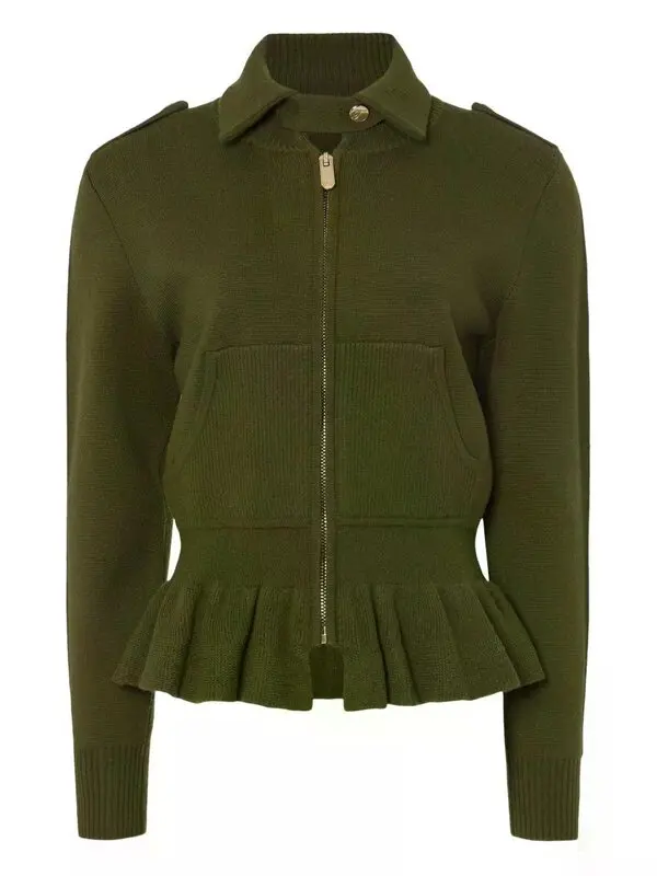 TEMPERLEY LONDON Ruffled Knit Napoleon Jacket