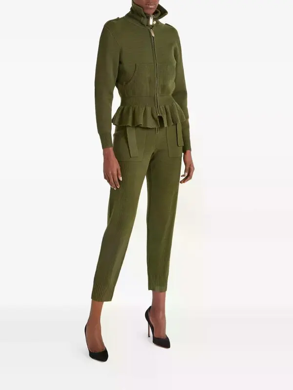 TEMPERLEY LONDON Ruffled Knit Napoleon Jacket