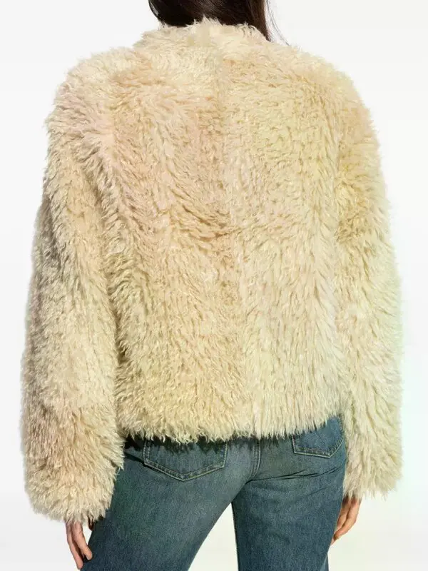 STAND STUDIO Long-sleeved Faux-fur Jacket