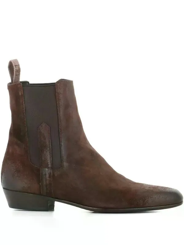 PANTANETTI 30mm Suede Chelsea Boots - Brown