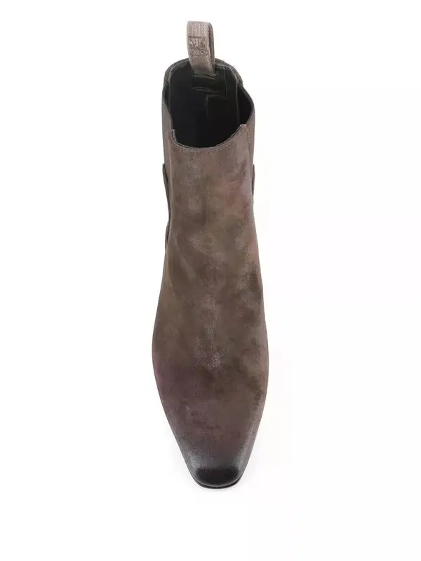 PANTANETTI 30mm Suede Chelsea Boots - Brown