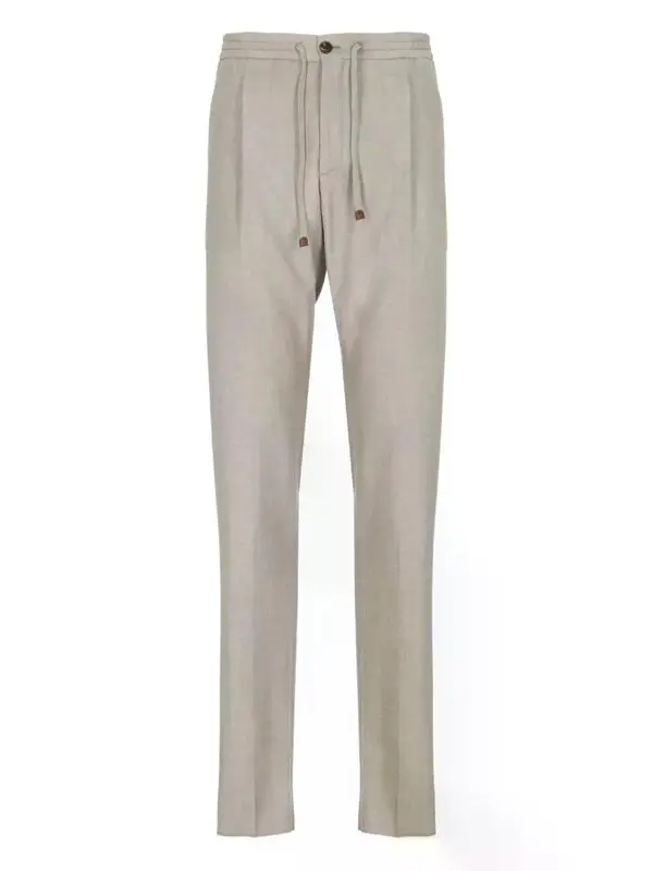 Incotex Tailored Trousers With Drawstring Waist - Neutrals