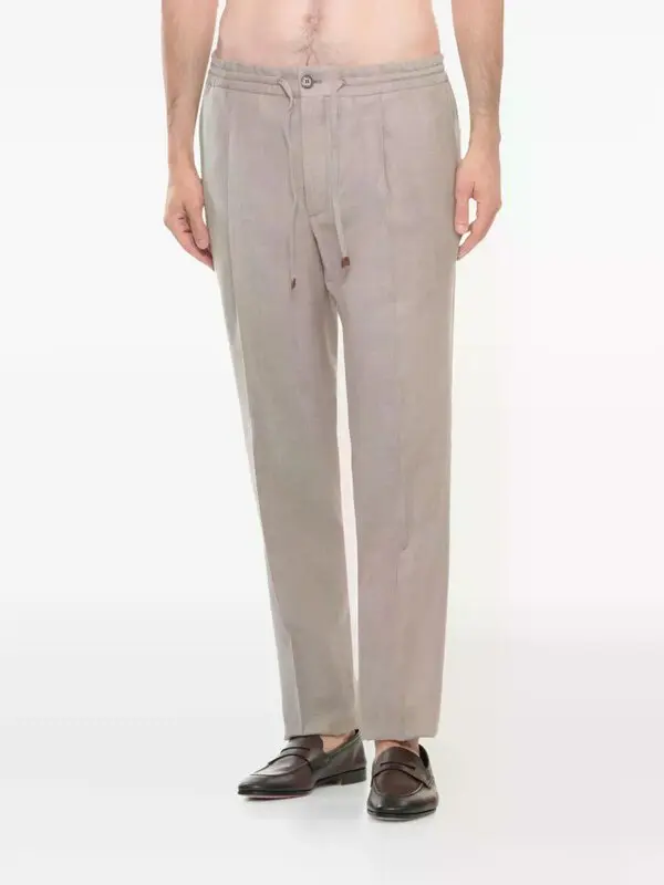 Incotex Tailored Trousers With Drawstring Waist - Neutrals