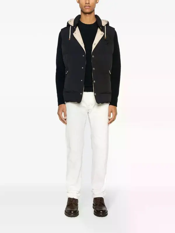 ROBERTO COLLINA Crew-neck Cotton-blend Jumper - Blue