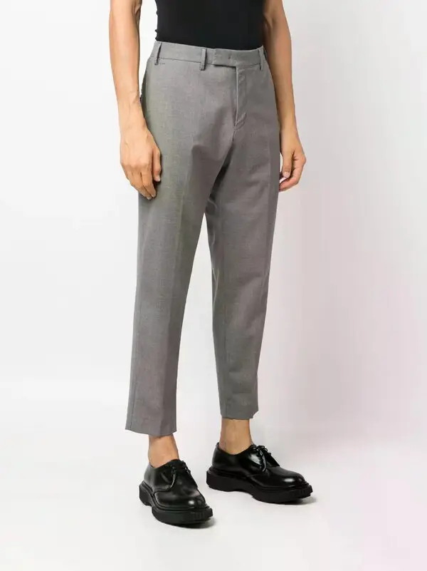 PT TORINO Cropped Tailored Trousers - Grey