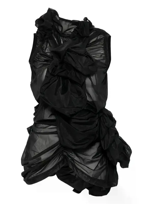 Comme Des Garçons Ruffled Sleeveless T-shirt