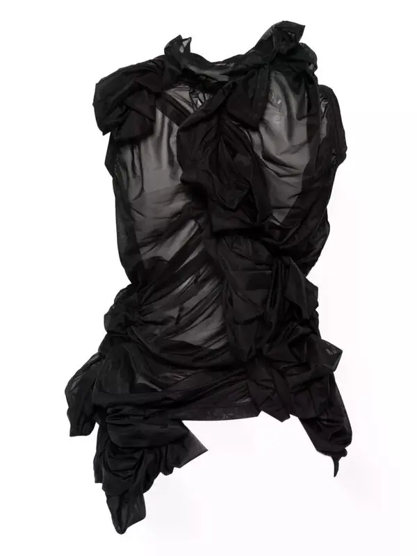 Comme Des Garçons Ruffled Sleeveless T-shirt