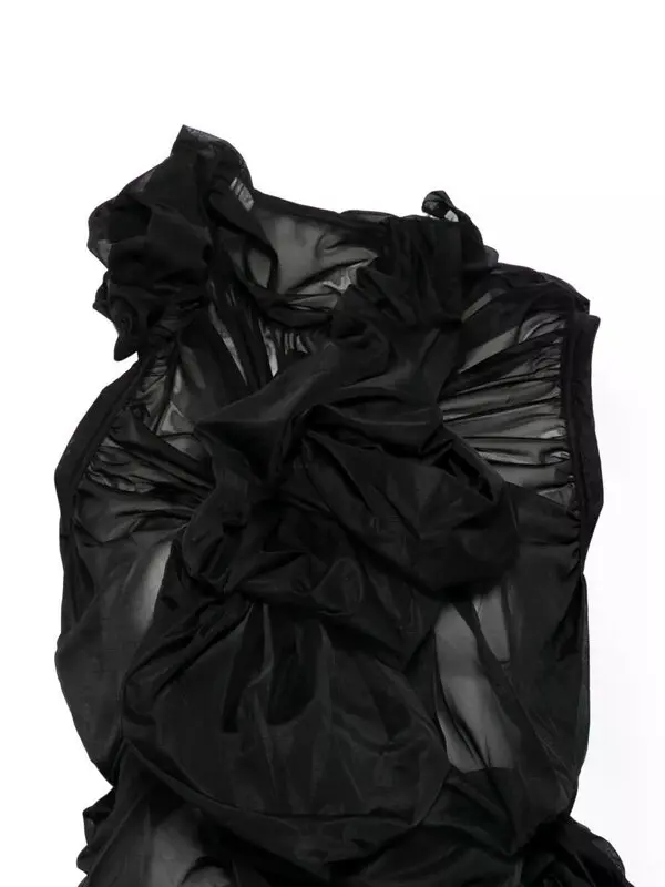 Comme Des Garçons Ruffled Sleeveless T-shirt