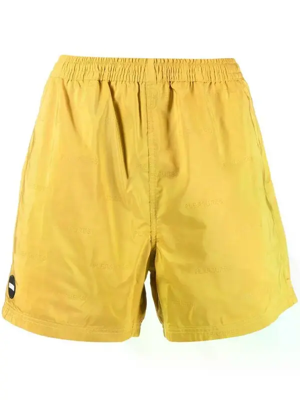 PLEASURES Embossed Logo Bermuda Shorts