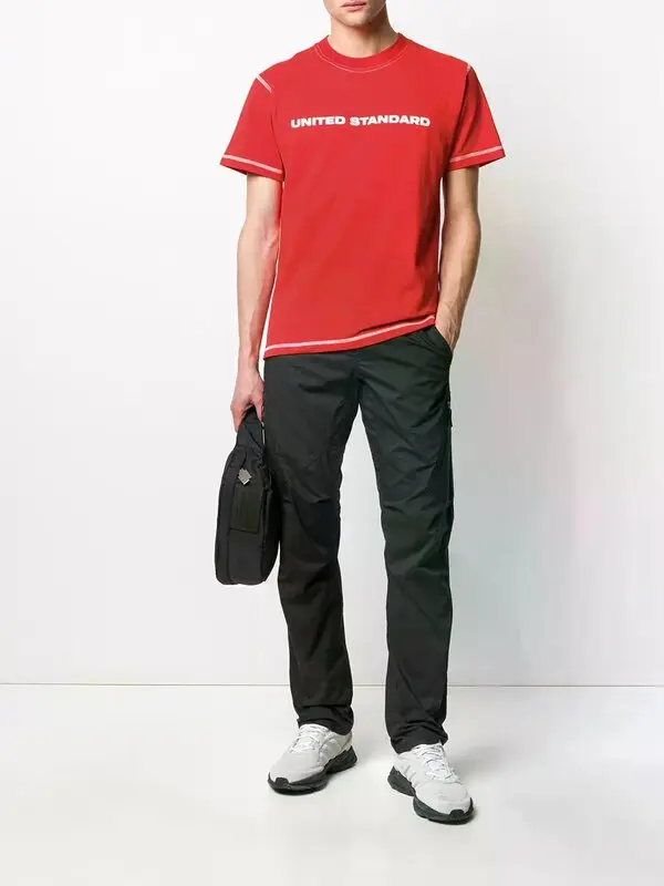 UNITED STANDARD Crew Neck Printed Logo T-shirt