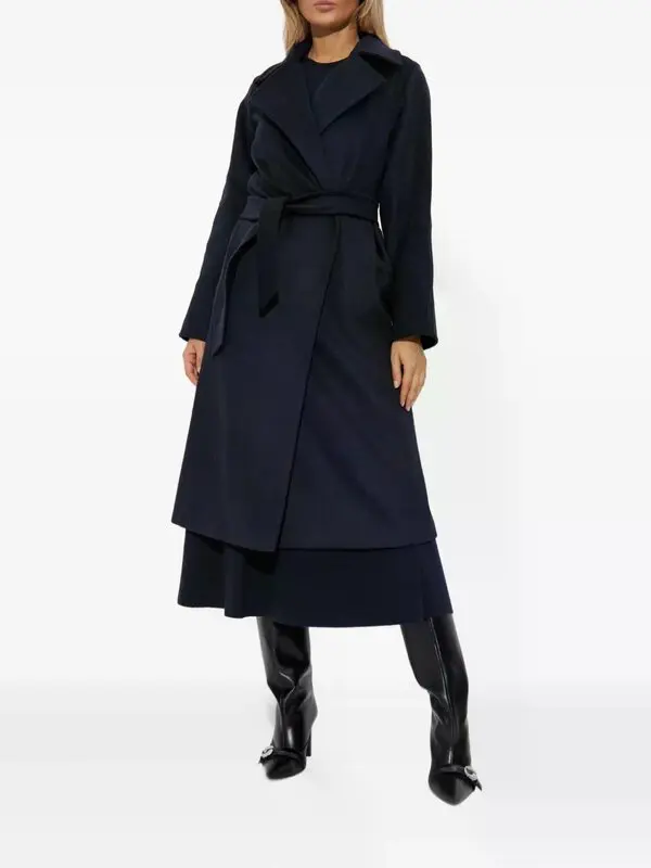 Max Mara Manuela Belted Coat - Blue