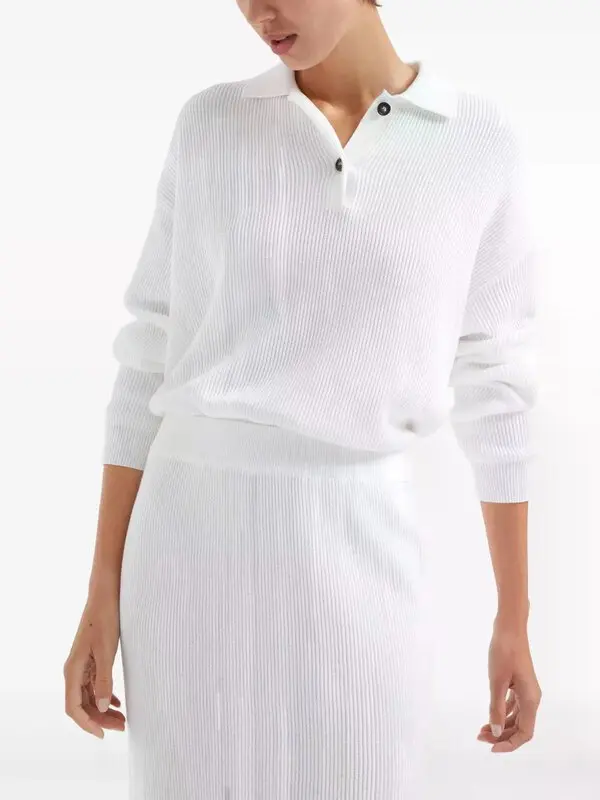 Brunello Cucinelli High-waisted Ribbed Skirt