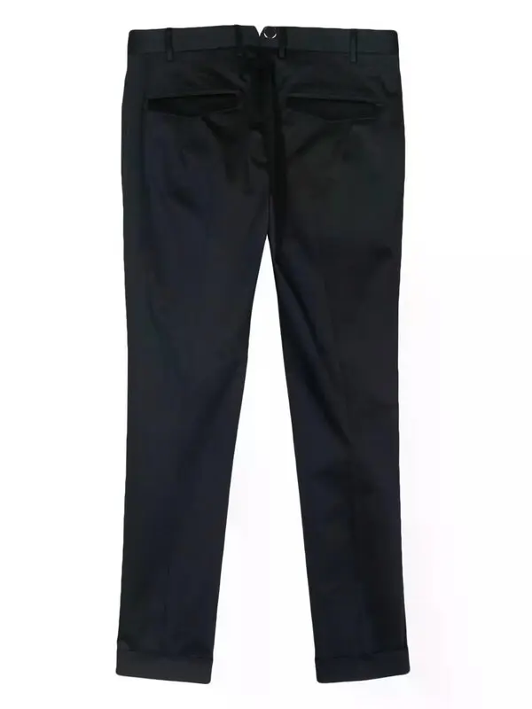 PT TORINO Mid-rise Tapered Trousers - Blue