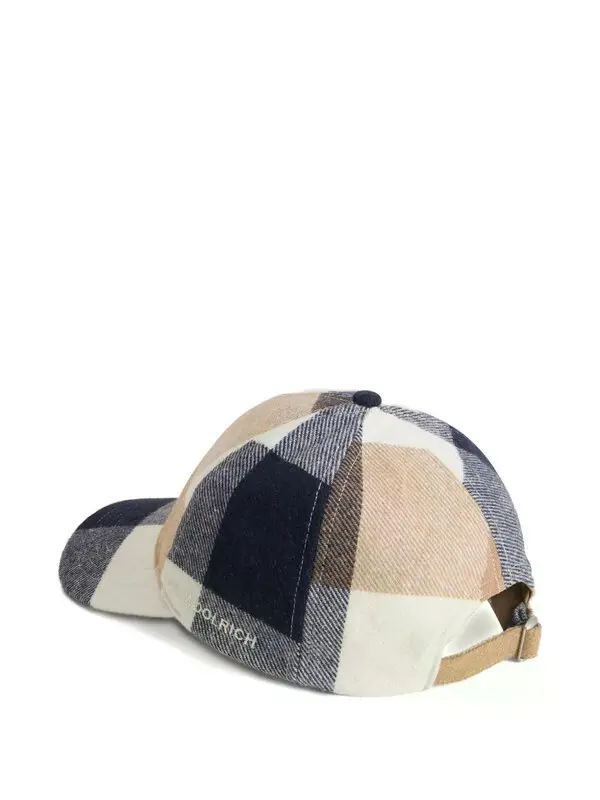 Woolrich Checked-pattern Baseball Cap - Neutrals