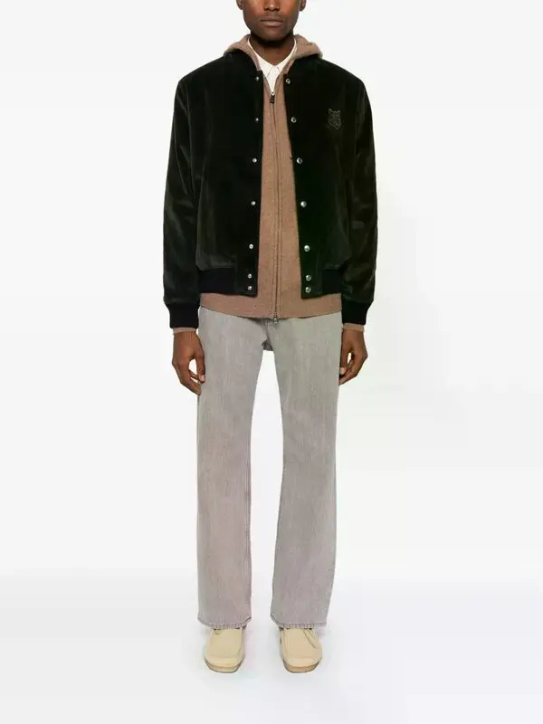 Maison Kitsuné Corduroy Teddy Bomber Jacket