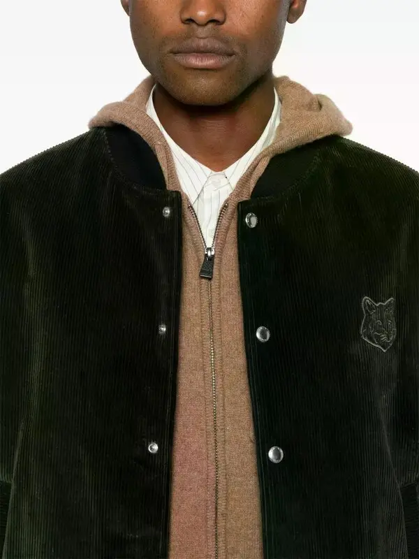 Maison Kitsuné Corduroy Teddy Bomber Jacket