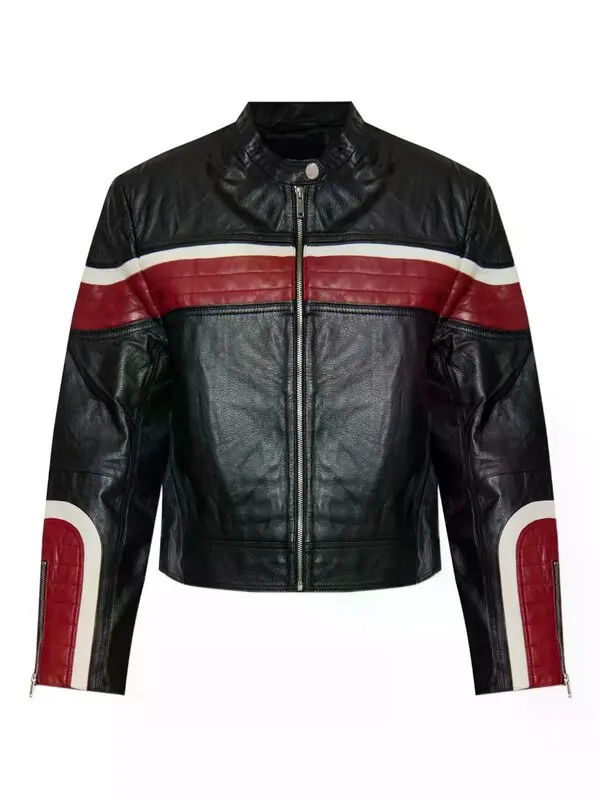 GESTUZ Rose-embossed Zip Jacket