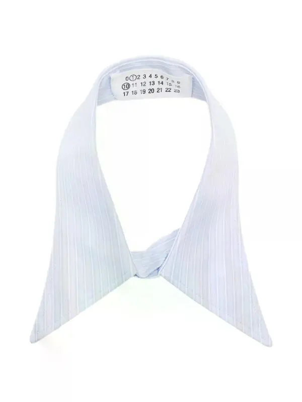 MAISON MARGIELA Striped Collar Tie - Blue